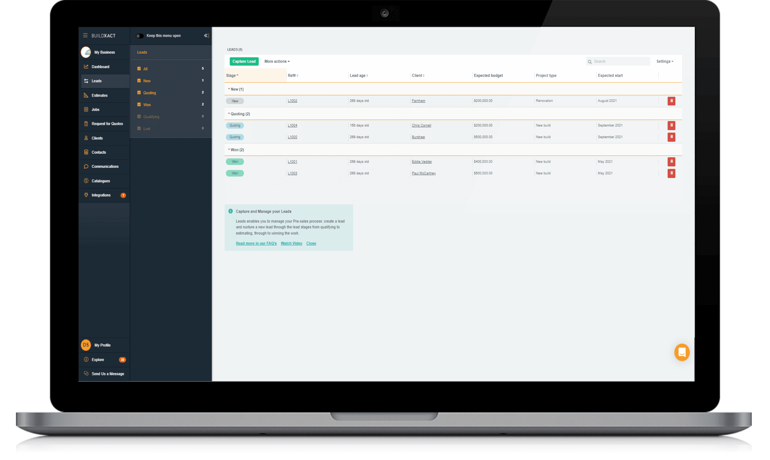 Construction Quoting Software - Buildxact AU