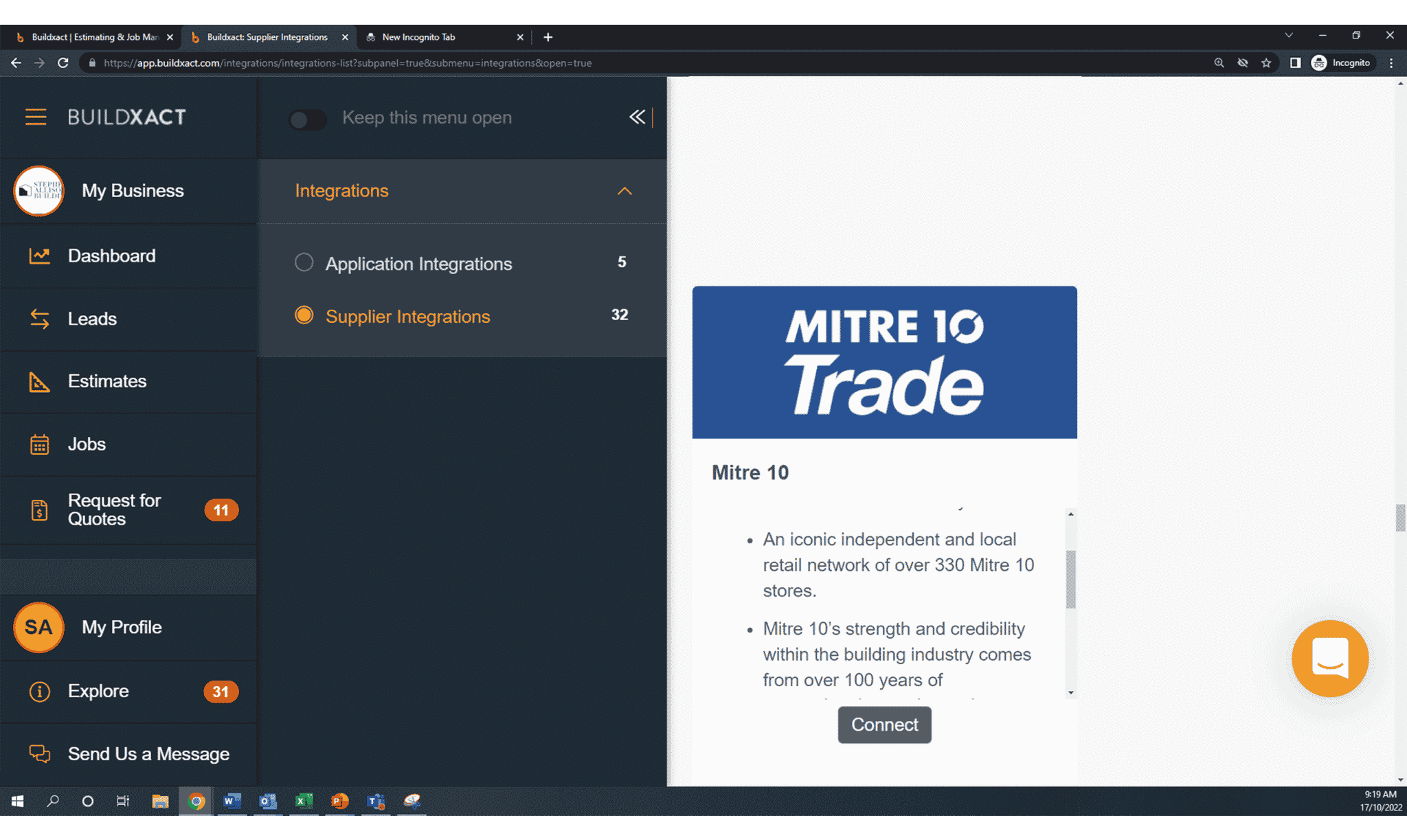 MITRE 10 | Buildxact AU
