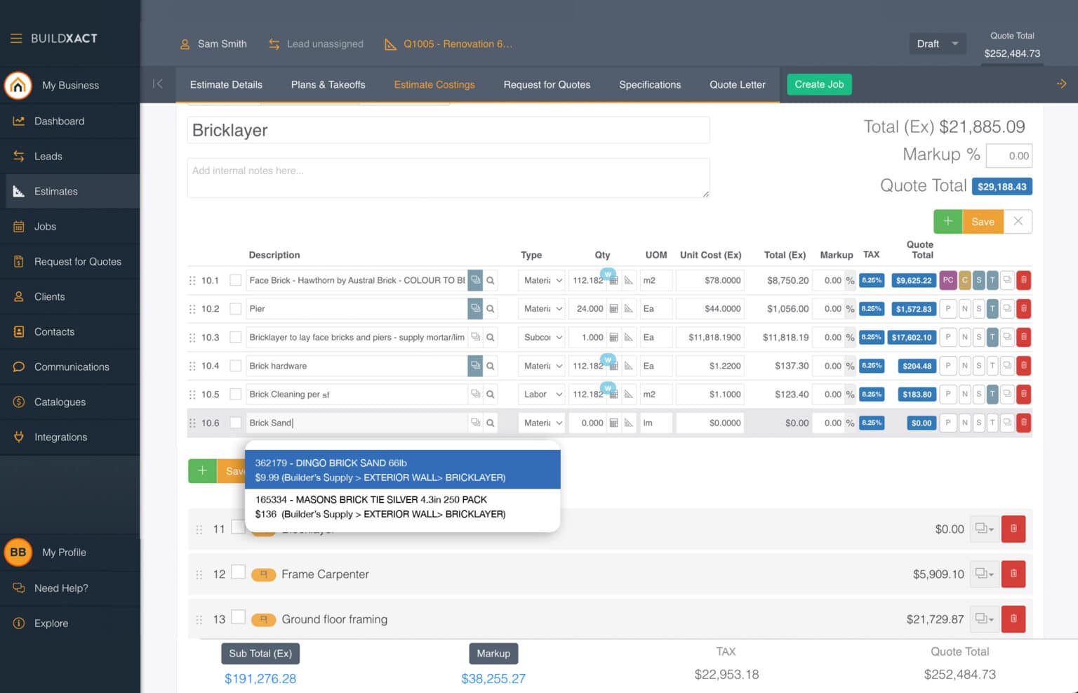 How to estimate new home construction costs with Buildxact | Buildxact AU