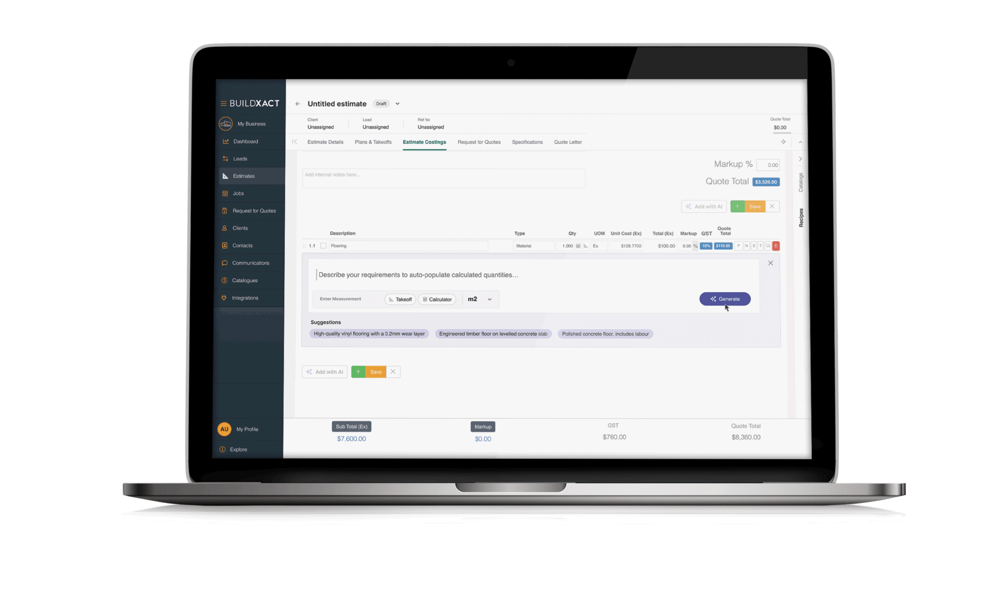 Construction Estimating Software | Buildxact AU