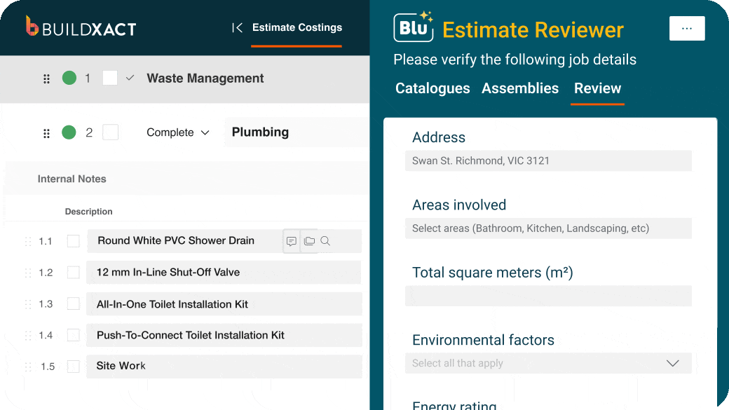 Construction Estimating Software | Buildxact AU