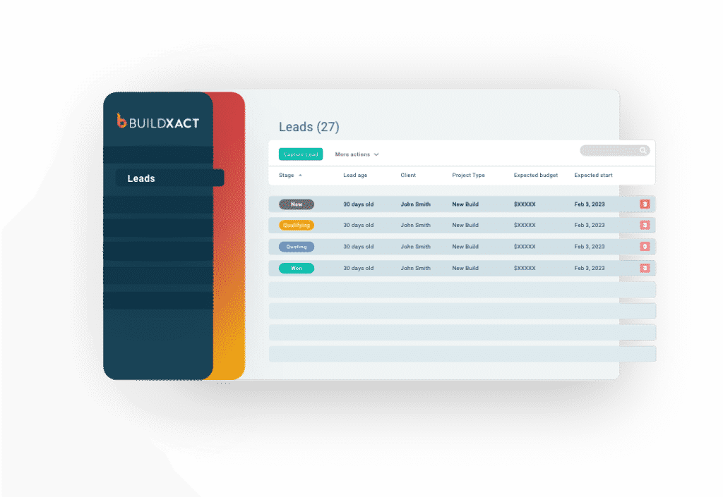 Construction Lead Management Software | Buildxact CA
