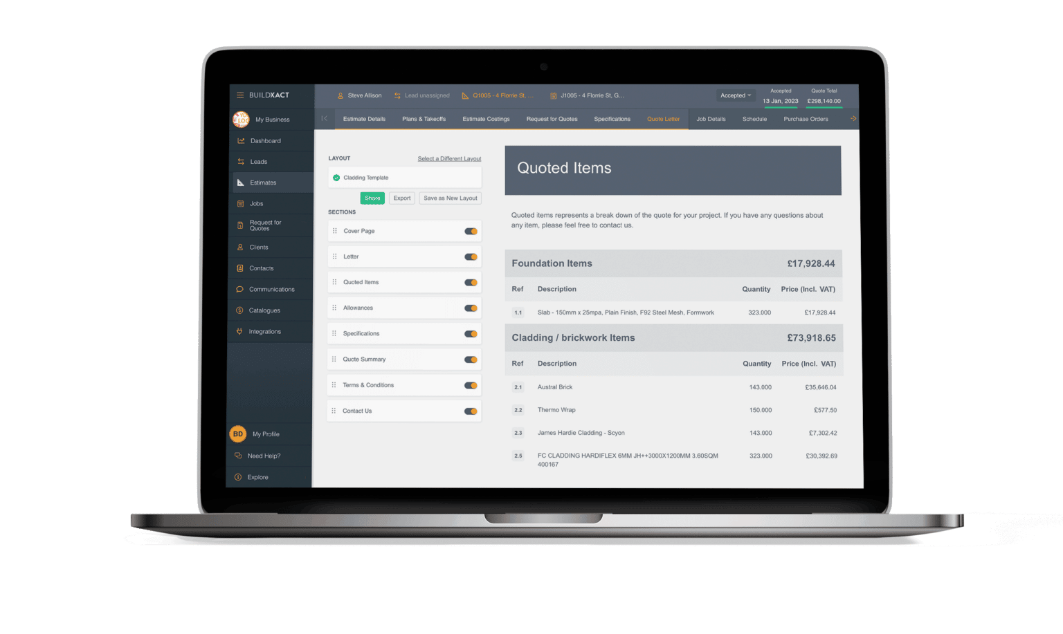 Construction Estimating Software | Buildxact UK