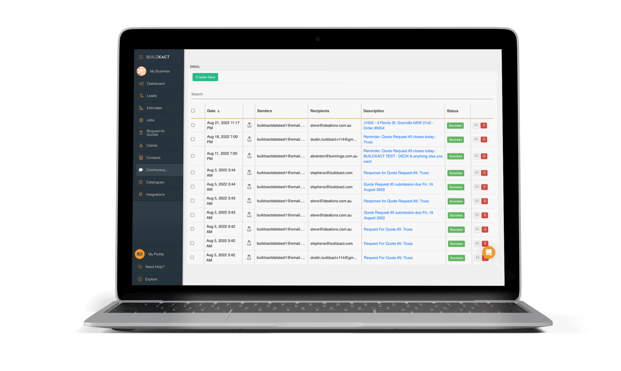 Customer Communication Software | Buildxact US