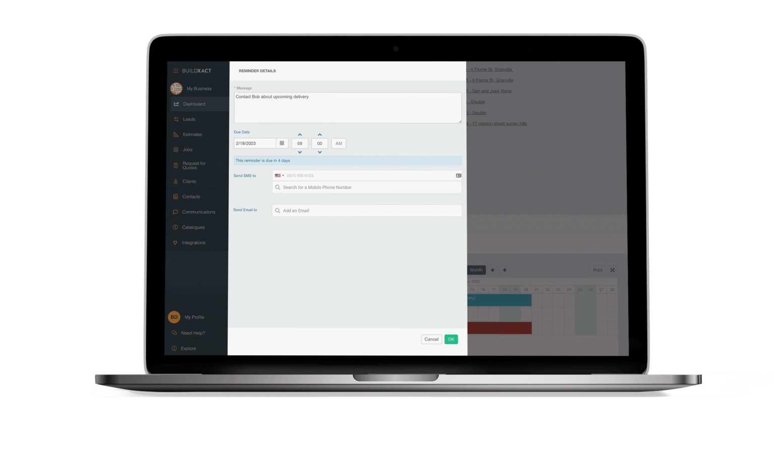 Construction Scheduling Software | Buildxact US