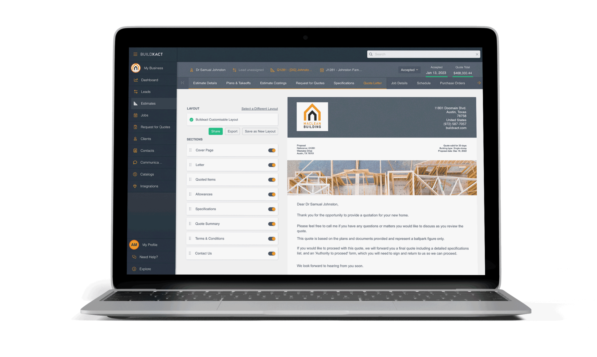 Construction Quoting Software | Buildxact US