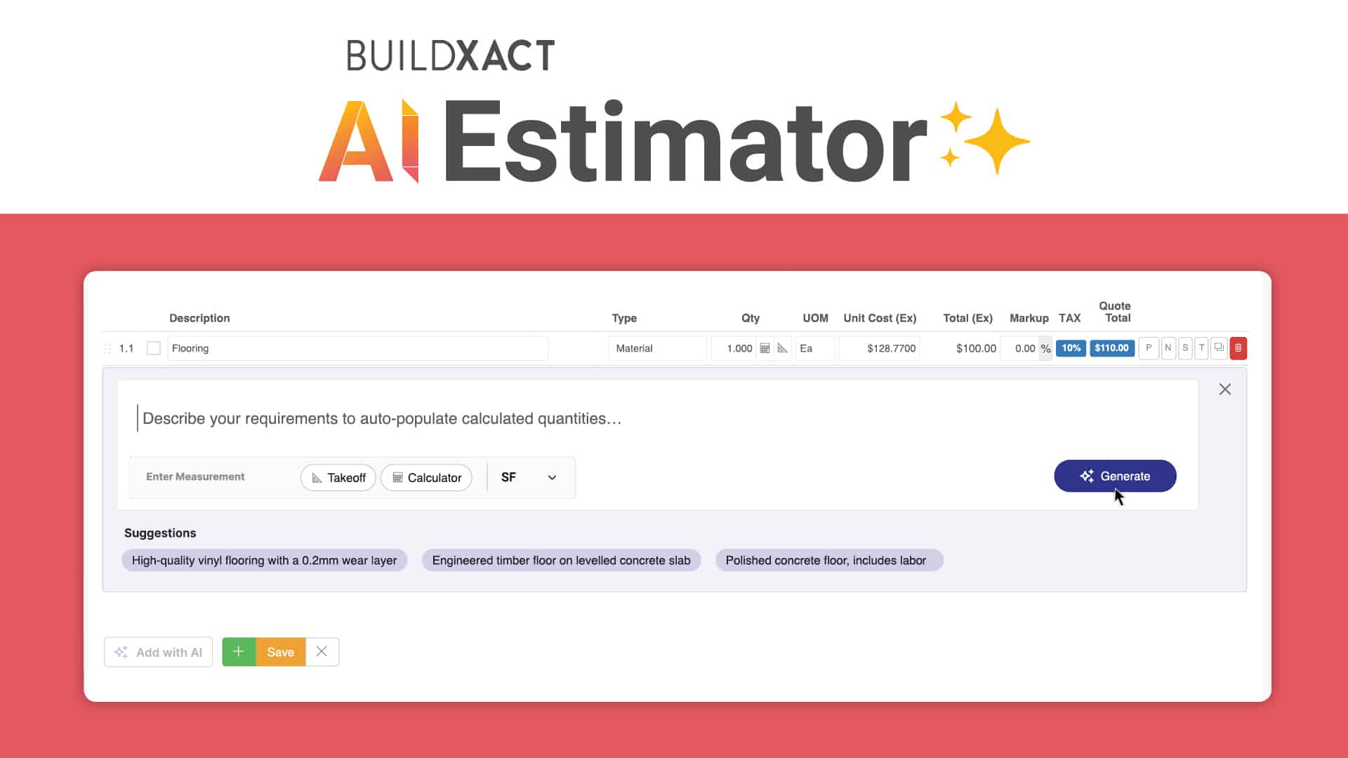 Buildxact introduces exclusive AI Estimator Calculator | Buildxact US